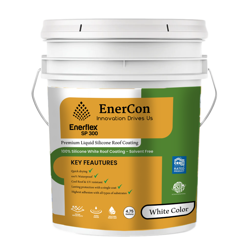 Enercon EnerFlex-SP 300 Liquid Silicone Roof Coating | SAB GATE
